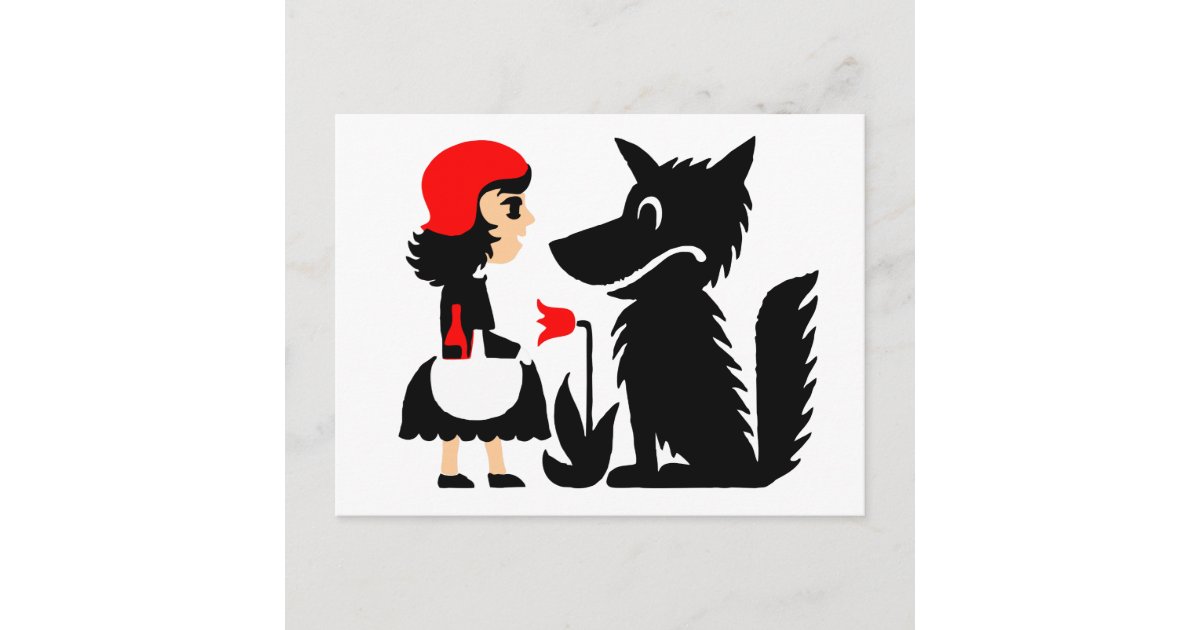 Little red riding hood postcard | Zazzle.com