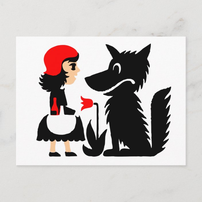 Little red riding hood postcard | Zazzle.com