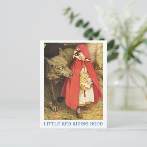 Little Red Riding Hood Postcard | Zazzle