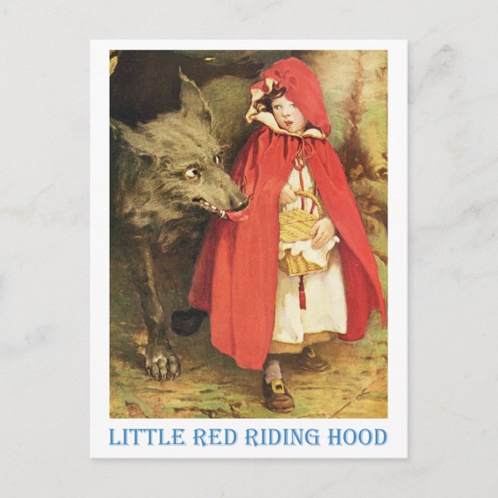 Little Red Riding Hood Postcard | Zazzle