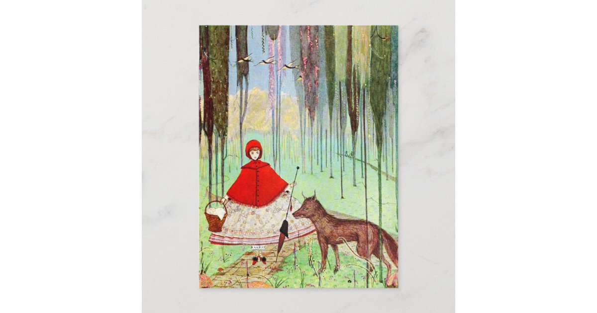 Little Red Riding Hood Postcard | Zazzle