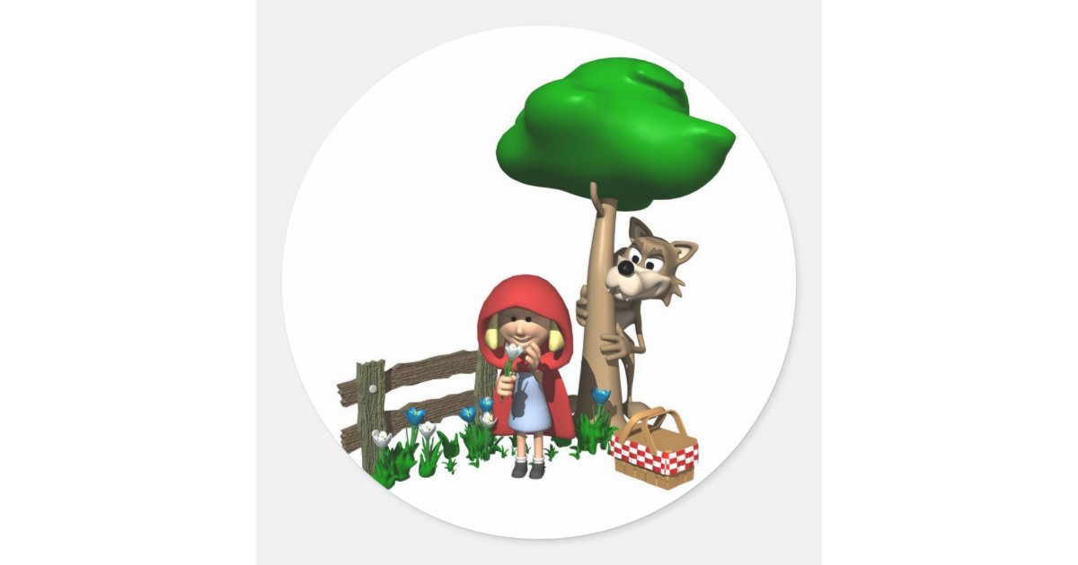 Little Red Riding Hood Sticker | Zazzle