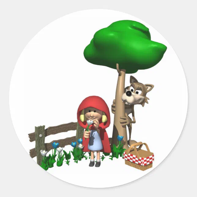 Little Red Riding Hood Sticker | Zazzle