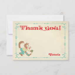 Little Red Riding Hood Thank You Note Invitation | Zazzle