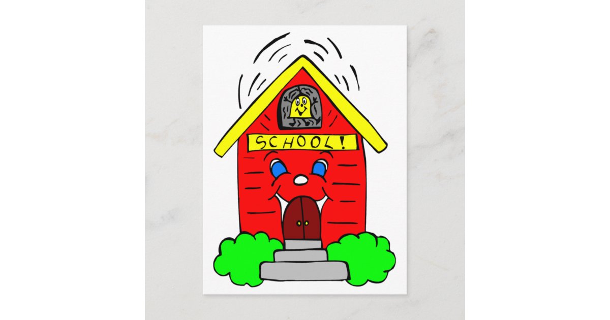 Little Red Schoolhouse Postcard | Zazzle