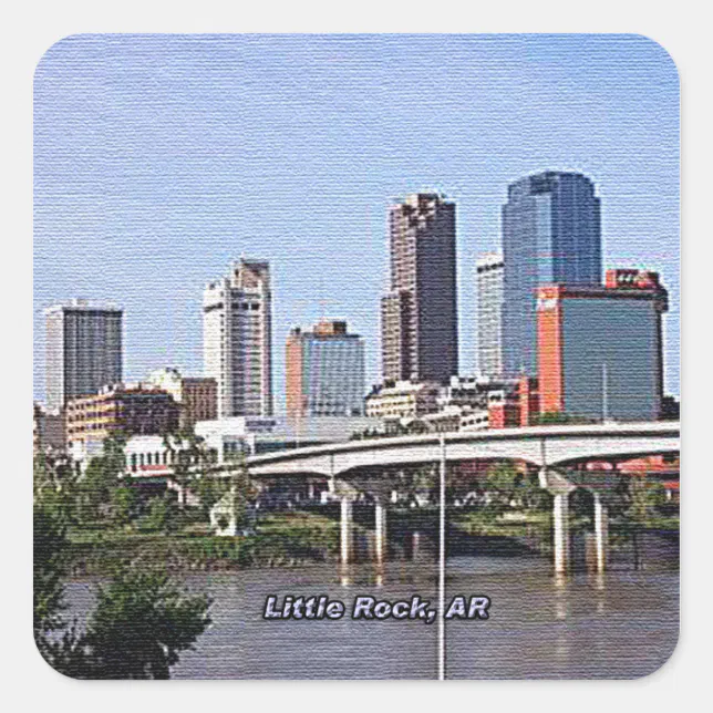 Little Rock, Arkansas Square Sticker | Zazzle