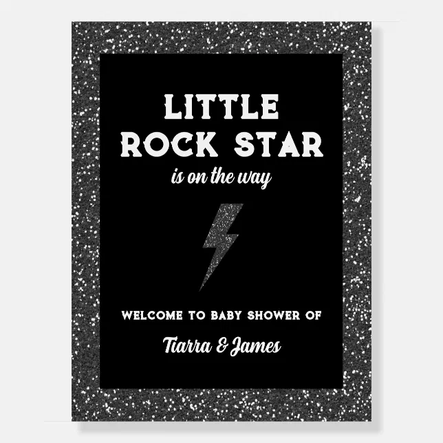 Little Rock Star Baby Shower Welcome Foam Board | Zazzle
