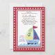 Little Skipper Sailboat 5x7 Baby Shower Invitation | Zazzle