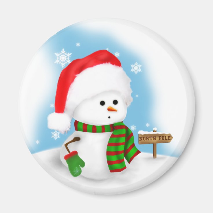 Little Snowman Magnet | Zazzle