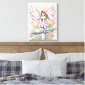 Little Spring Fae Fairy Art by Molly Harrison Canvas Print | Zazzle