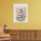 Little Spring Fae Fairy Watercolor Illustration Poster | Zazzle