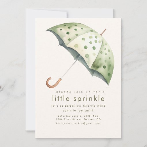 Little Sprinkle Baby Shower Invitation | Zazzle