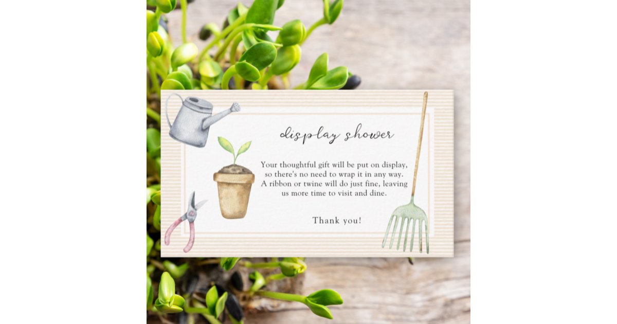 Little sprout - display shower card | Zazzle