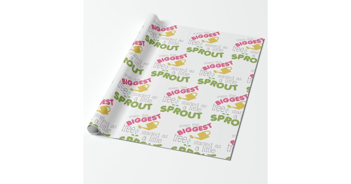Little Sprout Wrapping Paper | Zazzle
