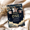 Little Star Galaxy Celestial Baby 1st Birthday Invitation | Zazzle