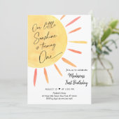 Little Sunshine Boho Birthday Invitation | Zazzle