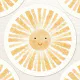 Little Sunshine Happy Watercolor Classic Round Sticker | Zazzle