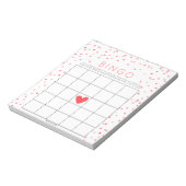 Little Sweetheart Baby Shower Bingo Game Tear Offs Notepad | Zazzle