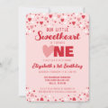 Little Sweetheart Turning One 1st Birthday Party Invitation | Zazzle
