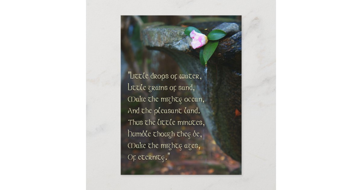 "Little Things" Poem Postcard | Zazzle