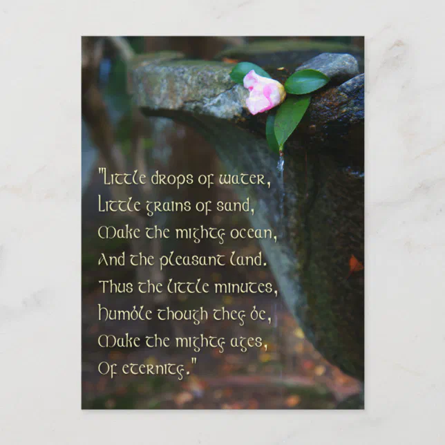 "Little Things" Poem Postcard | Zazzle