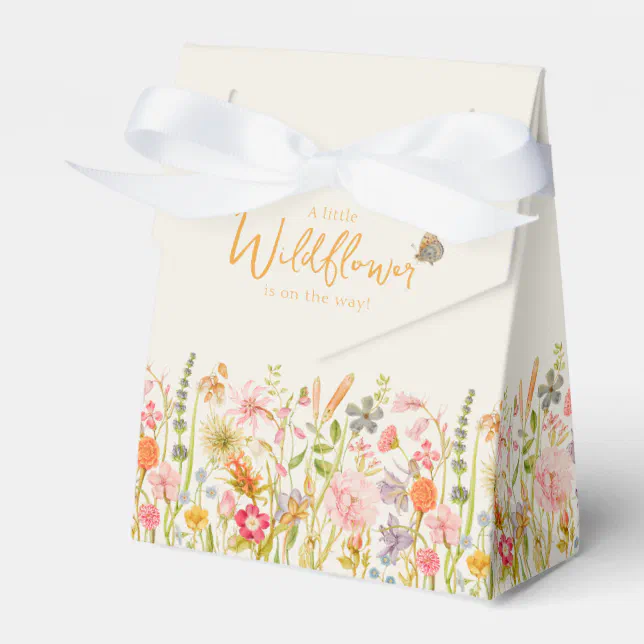 Little Wildflower Baby Shower Favor Box | Zazzle