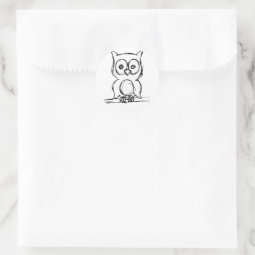 Little Wise Owl Stickers | Zazzle