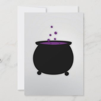Little Witch Halloween Party Invitation | Zazzle