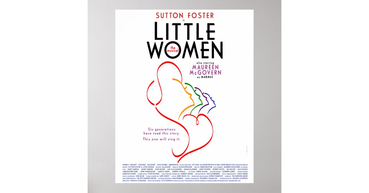 "Little Women" Broadway poster | Zazzle