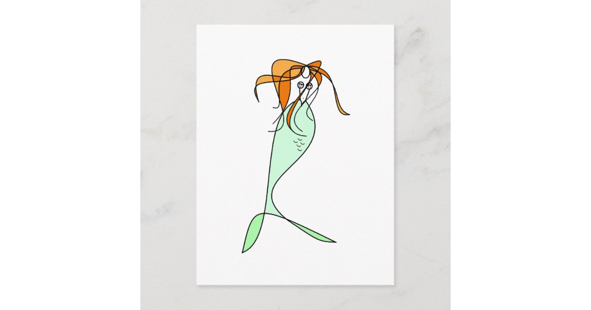 Littlest Mermaid Postcard | Zazzle