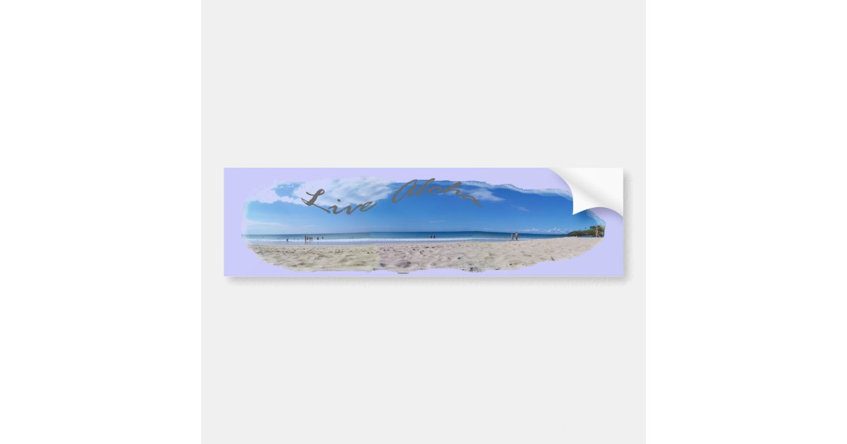 Live Aloha! Bumper Sticker | Zazzle