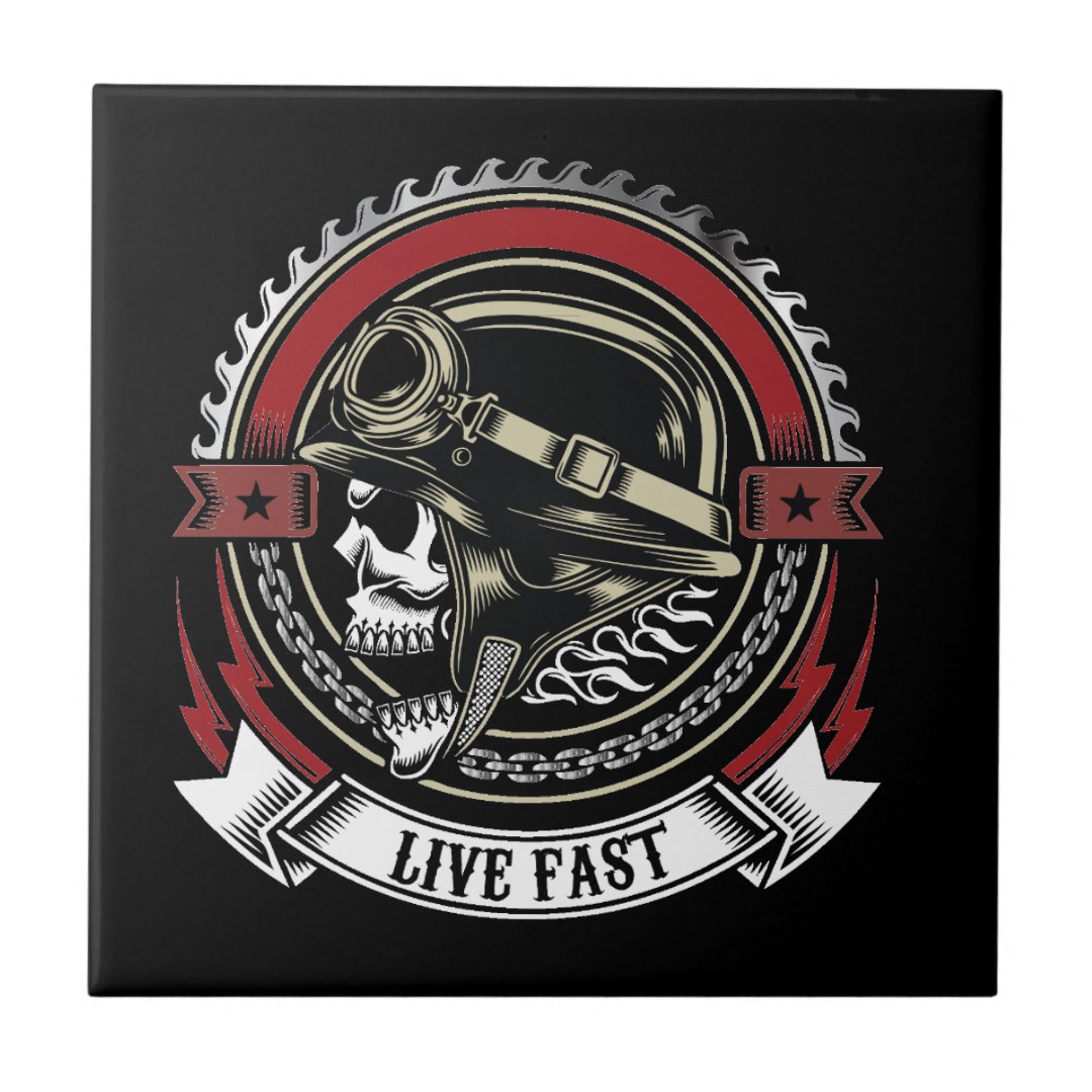 Live Fast Tile | Zazzle