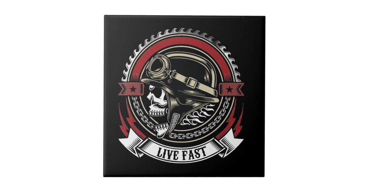 Live Fast Tile | Zazzle