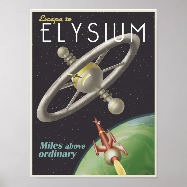 Live in a Space Station Poster | Zazzle