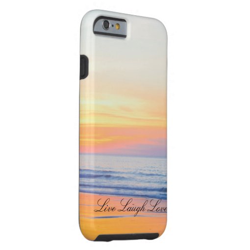 Live Laugh Love Beach Sunset Phone Case | Zazzle