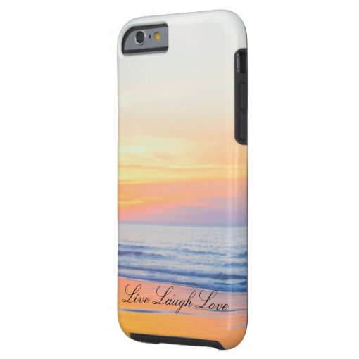 Live Laugh Love Beach Sunset Phone Case | Zazzle