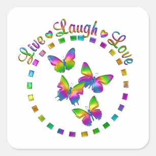 Live Laugh Love Stickers - 100% Satisfaction Guaranteed | Zazzle