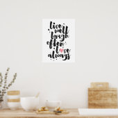 Live Laugh Love - Inspirational Poster | Zazzle
