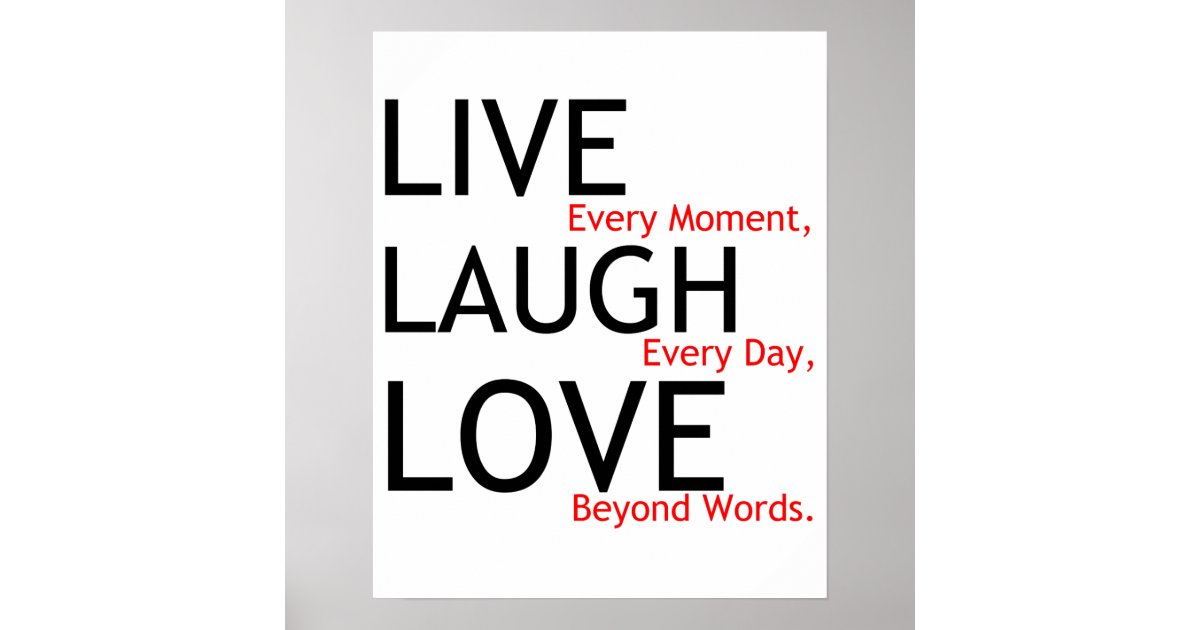 live laugh love poster | Zazzle
