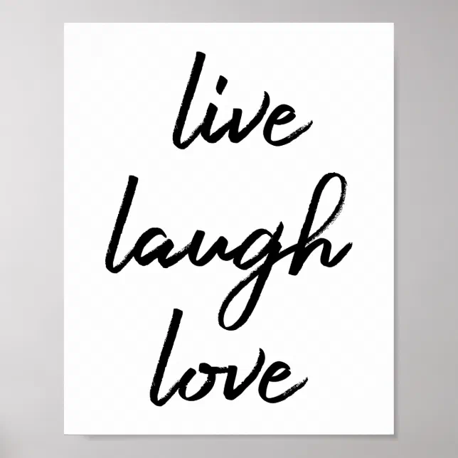 Live Laugh Love Poster | Zazzle
