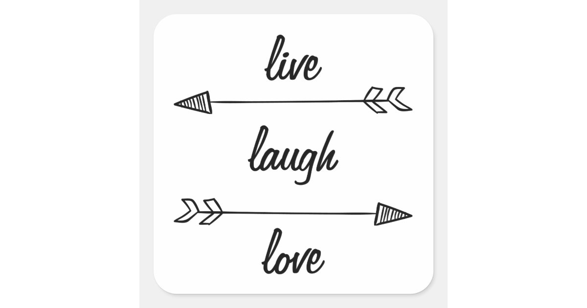 Live, Laugh, Love Sticker | Zazzle.com