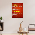 Live & Learn Poster | Zazzle