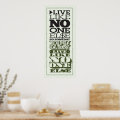 Live Like No One Else Poster | Zazzle