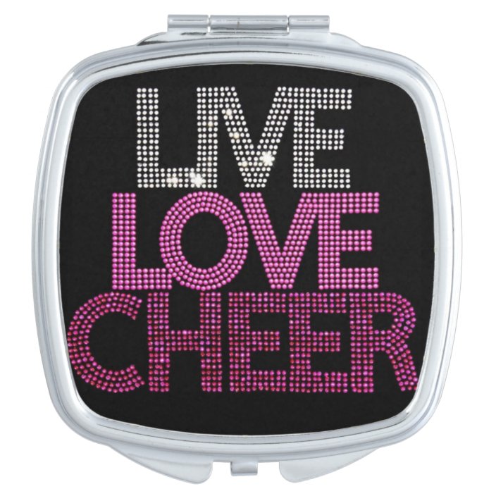 Live Love Cheer Compact Mirror | Zazzle.com