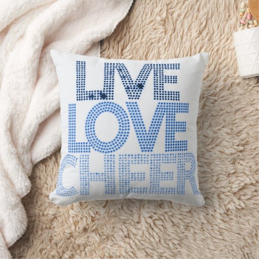 Live Love Cheer - Pillow | Zazzle