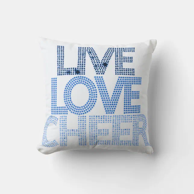 Live Love Cheer - Pillow | Zazzle