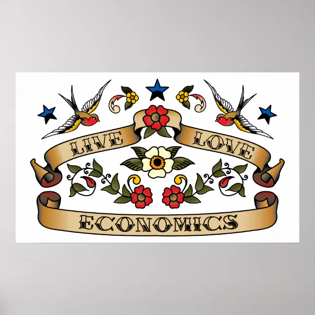 Live Love Economics Poster | Zazzle