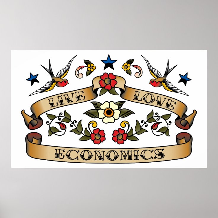 Live Love Economics Poster | Zazzle