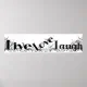 Live Love Laugh Wall Poster Mural Banner style | Zazzle