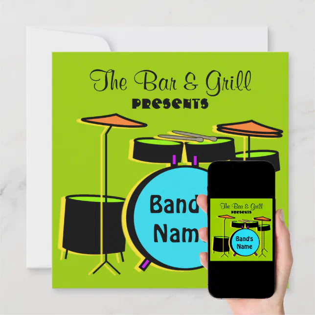 Live Music Invitation | Zazzle